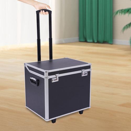 FRONG Lockable File Organizer Storage Box With Wheels | Wayfair