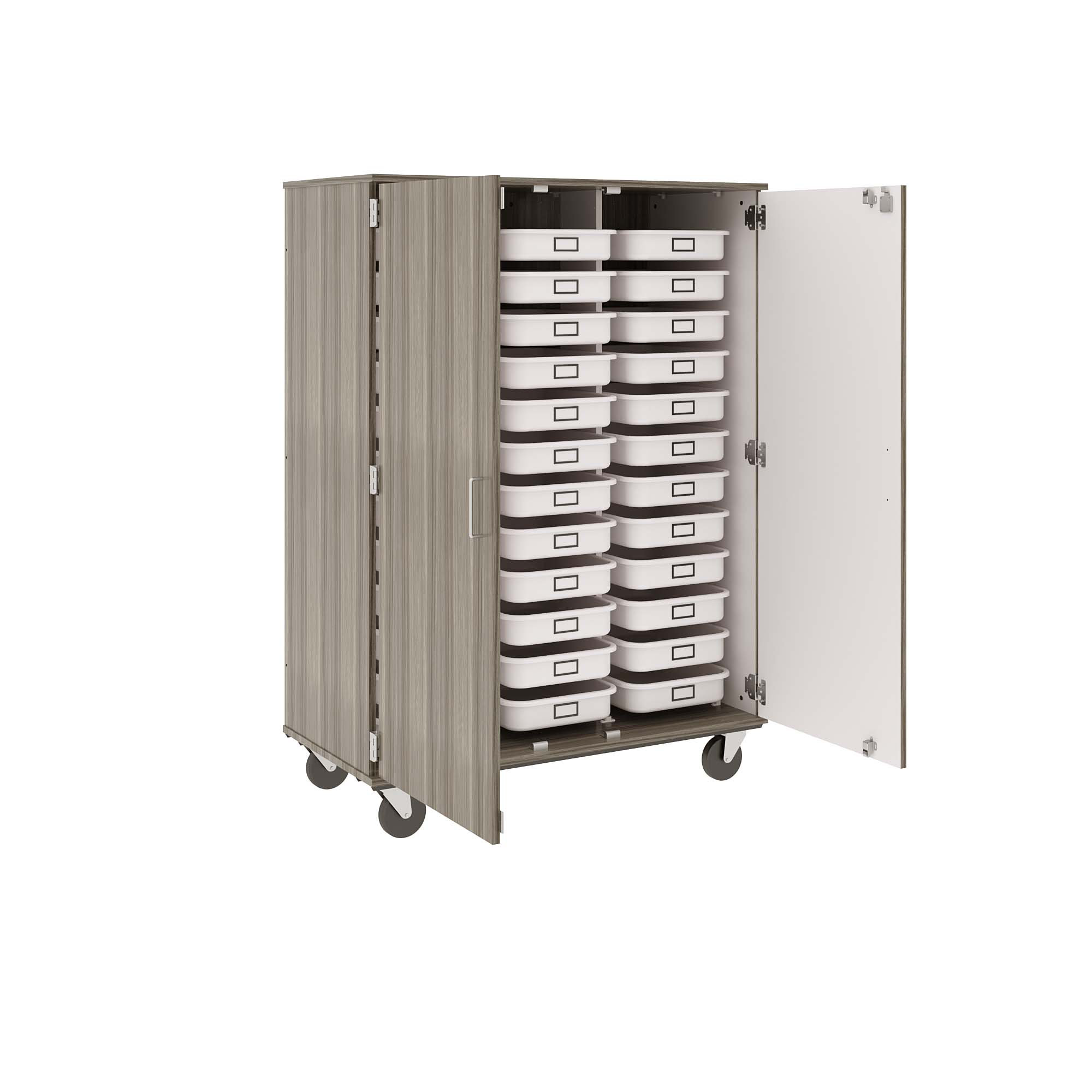 Stevens ID Systems Closed Tray Storage Classroom Cabinet - 36 Trays 36 ...