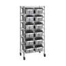Seville Classics 24" W NSF-Certified Commercial 7-Tier 12-Bin Storage ...