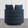Ivy Bronx Lazzara Upholstered Swivel Barrel Chair & Reviews | Wayfair