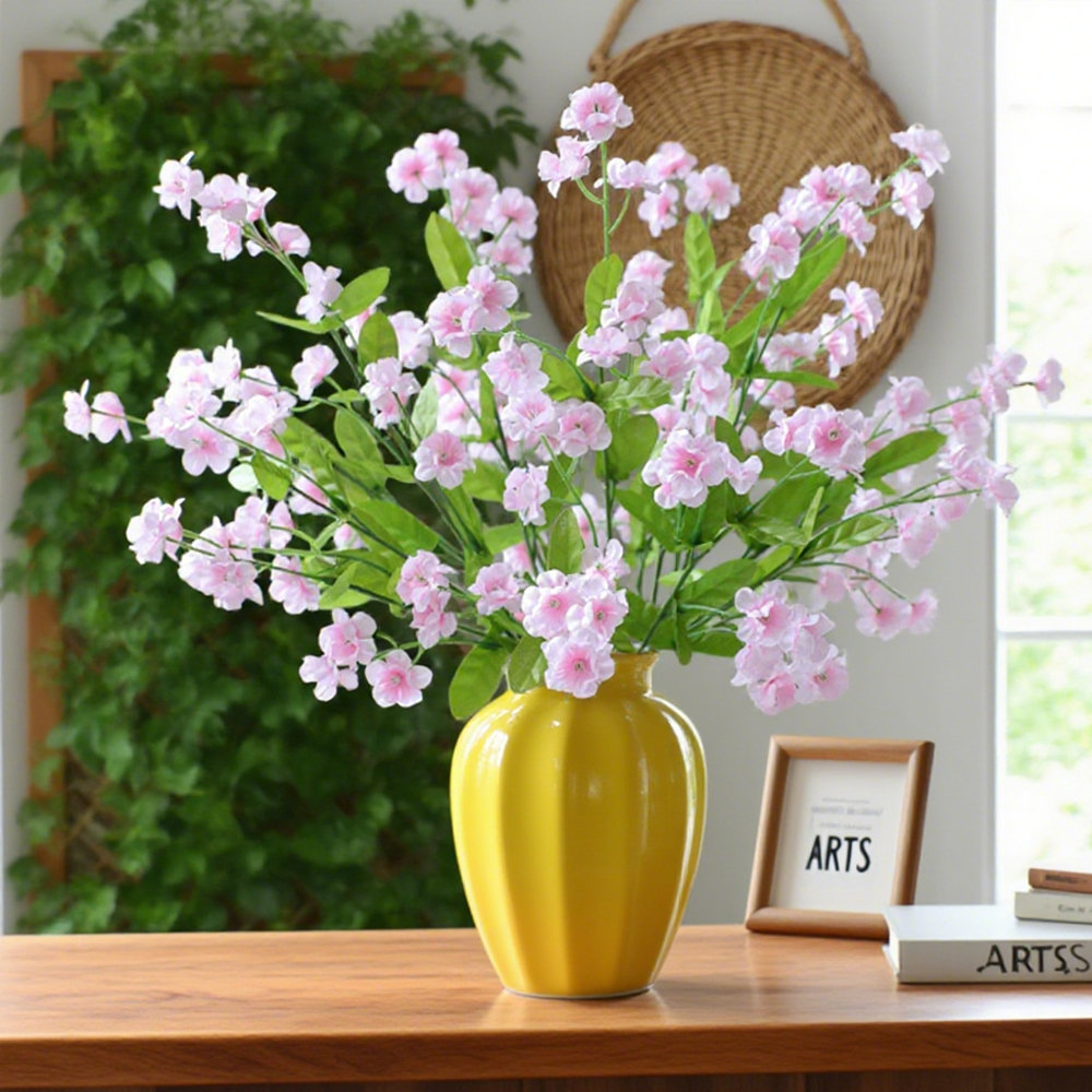 Primrue 6Pcs 18.5" Artificial Forget-Me-Not Flowers For Wedding Venue ...