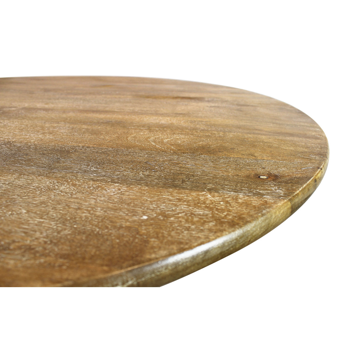Millwood Pines Elkington 36" Solid Wood Round Bar Table In Distressed ...