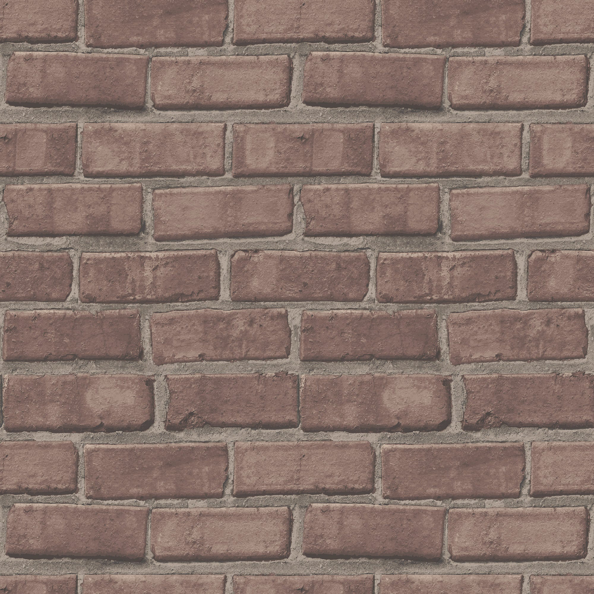 Mitchell Black Pulaski - Dusty Red Brick Wallpaper | Wayfair