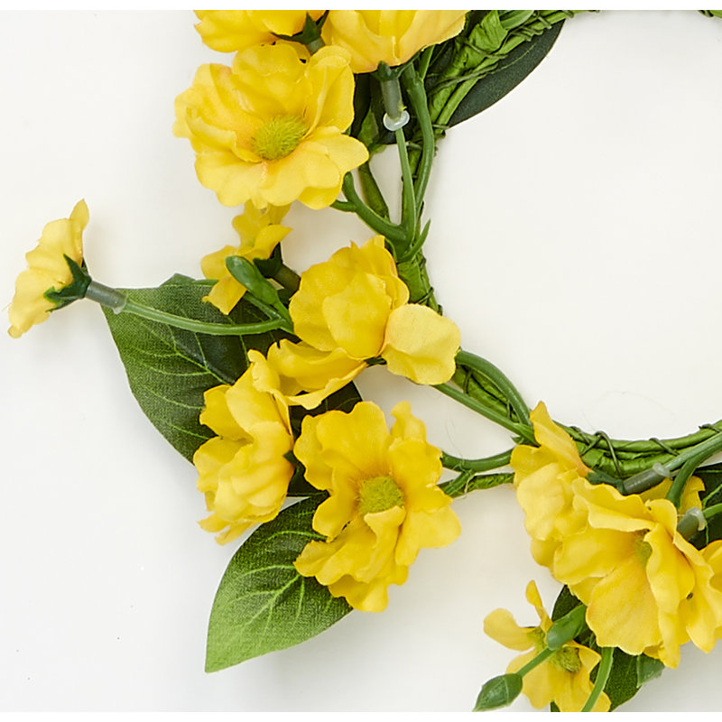 Primrue Yellow Daisy Candle Ring | Wayfair