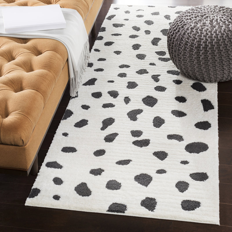 Hashtag Home Tommen Animal Print Neutral Black/White Area Rug & Reviews ...