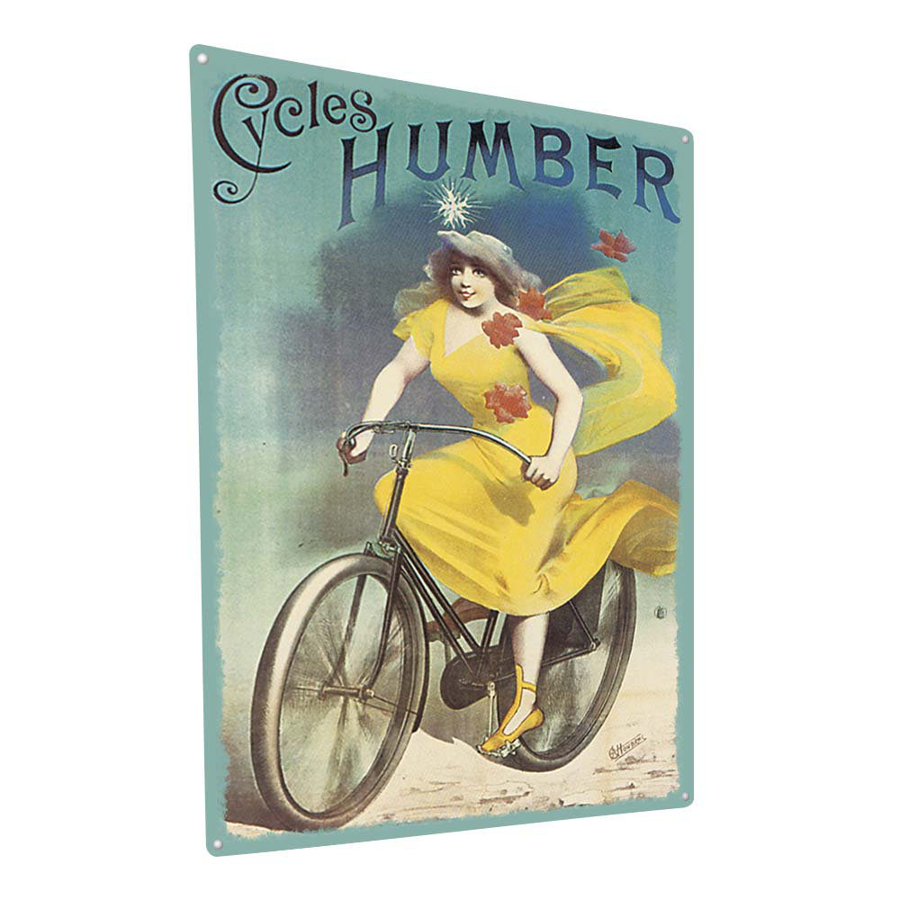 Trinx Metal Sign On Metal by Cycles Humber Print | Wayfair