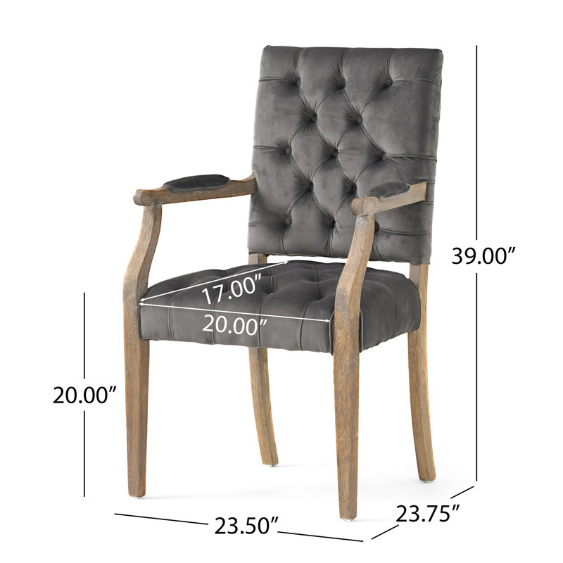Canora Grey Jenely Upholstered Dining Chair & Reviews | Wayfair