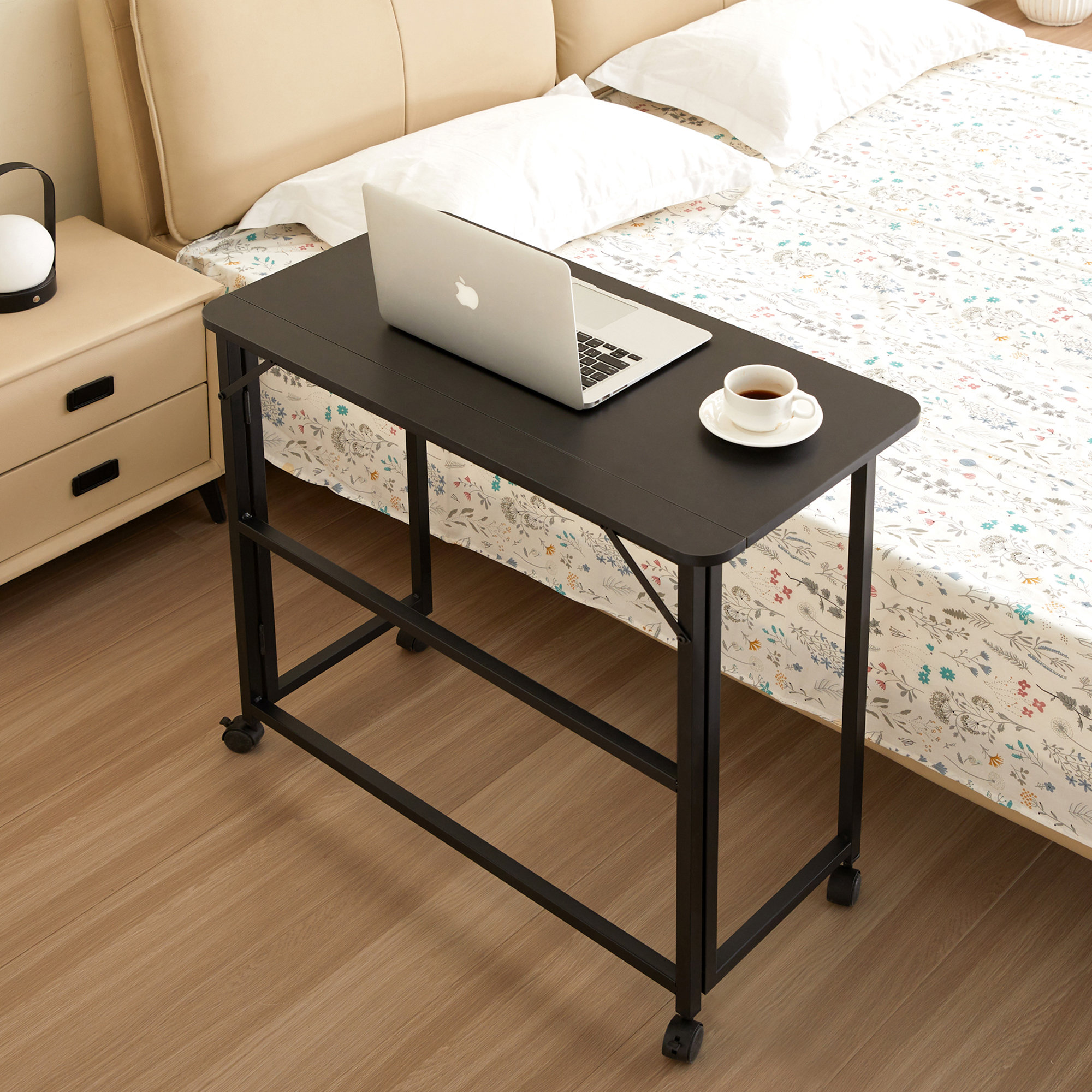 Ebern Designs 29.5" Height Movable Overbed Table With Wheels - Wayfair ...