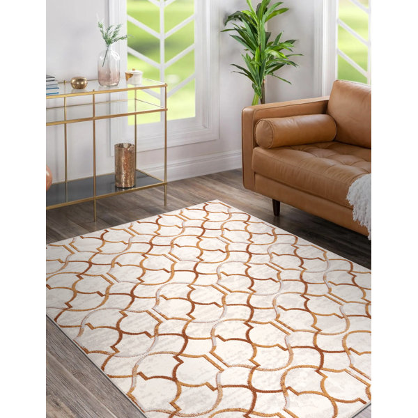 Ophelia & Co. Neske Geometric Wool Area Rug | Wayfair.co.uk
