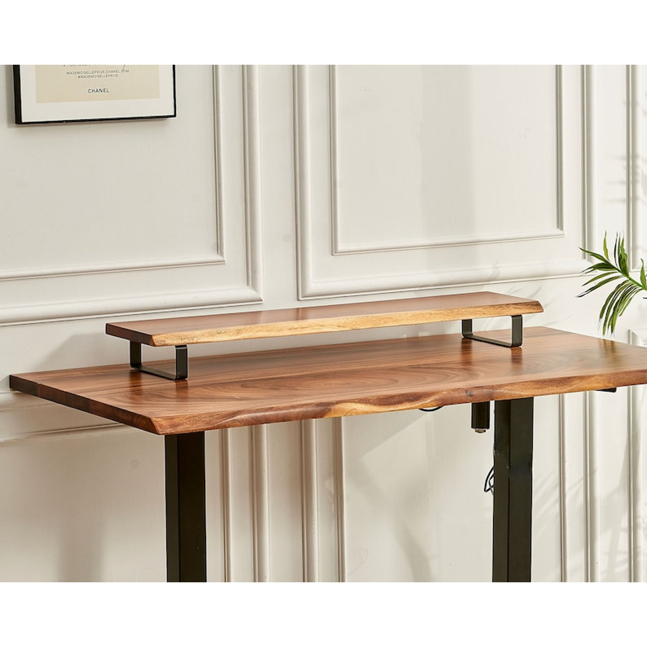Ebern Designs Monitor Stand - Monitor Riser, Wood Monitor Stand, Solid ...