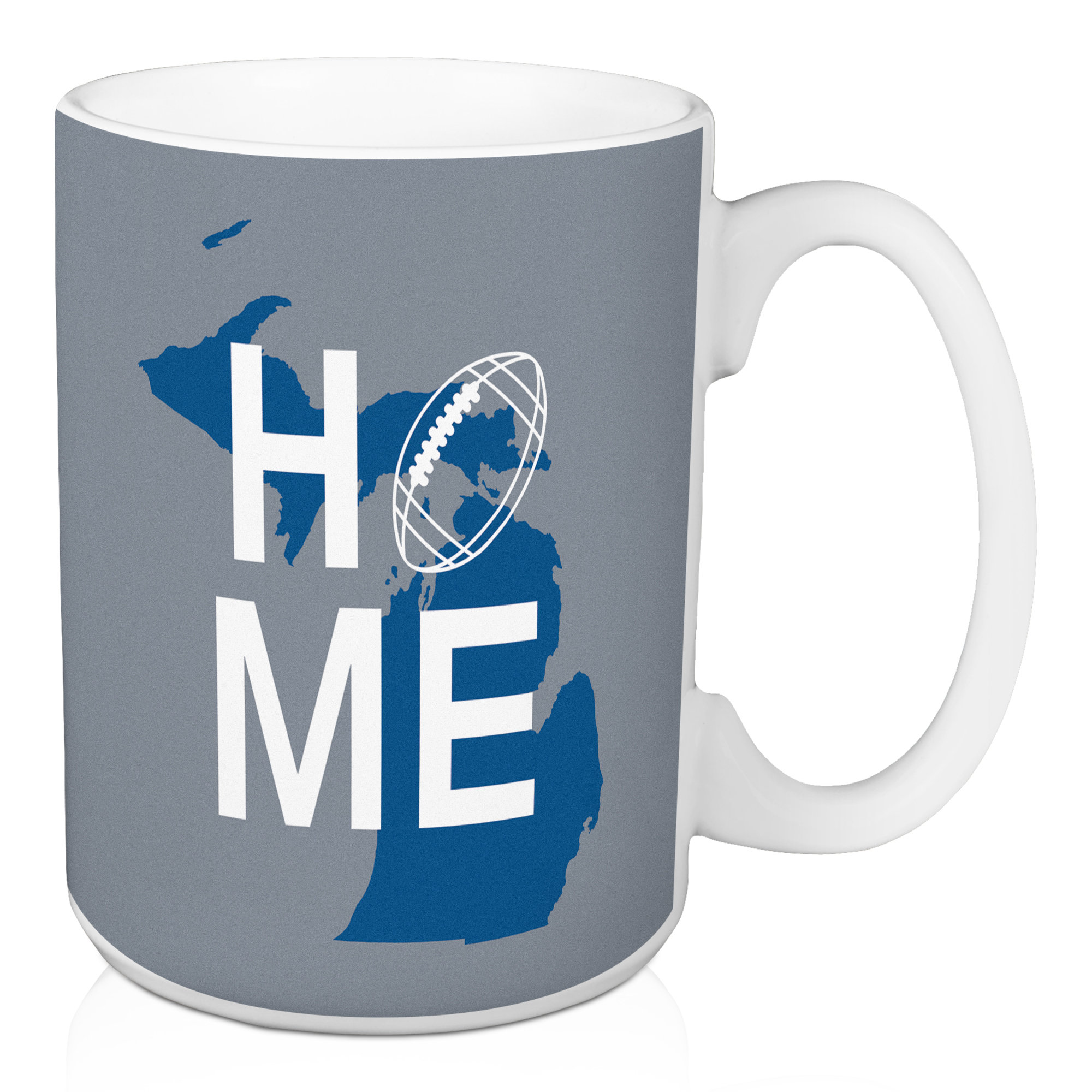 Ebern Designs Forde Detroit Home Football Coffee Mug | Wayfair