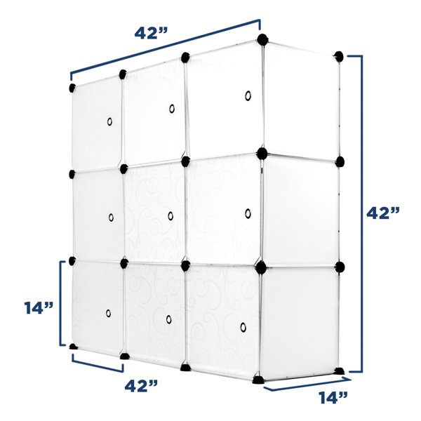 Mount-It! Modular Plastic Cube Storage Organizer - 9 Cubes & Reviews ...