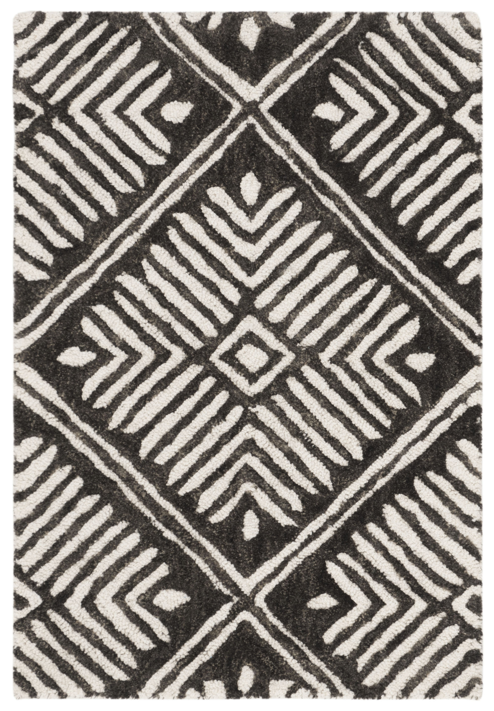 Dakota Fields Oldroyd Hand Tufted Wool Geometric Rug & Reviews | Wayfair