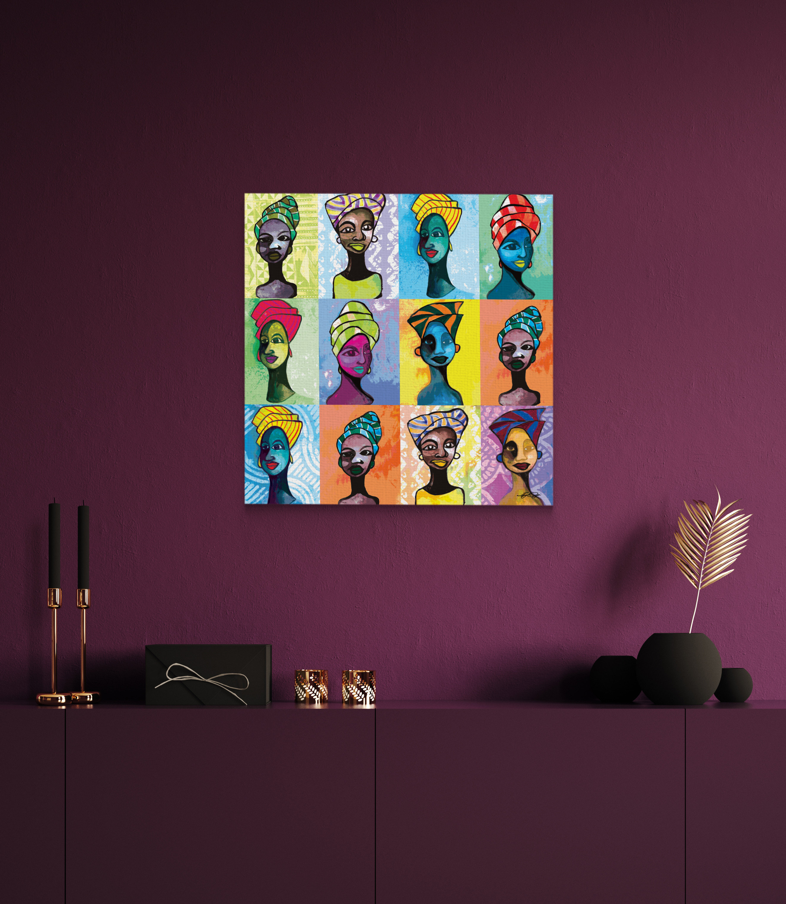 ULLI HOME All My Aunties by Ify Ojo - Wrapped Canvas Painting Print ...