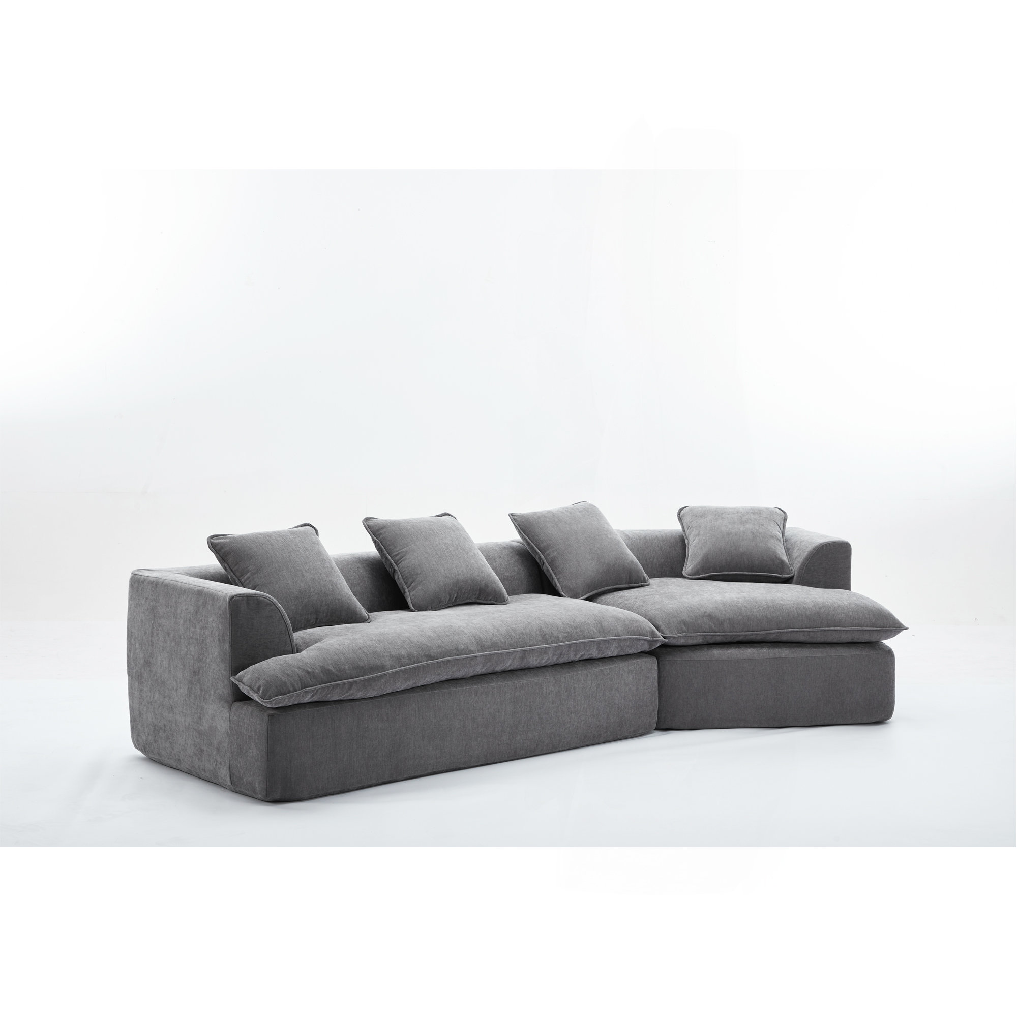 Latitude Run® Modular Cushions Sofa Movable Ottoman | Wayfair