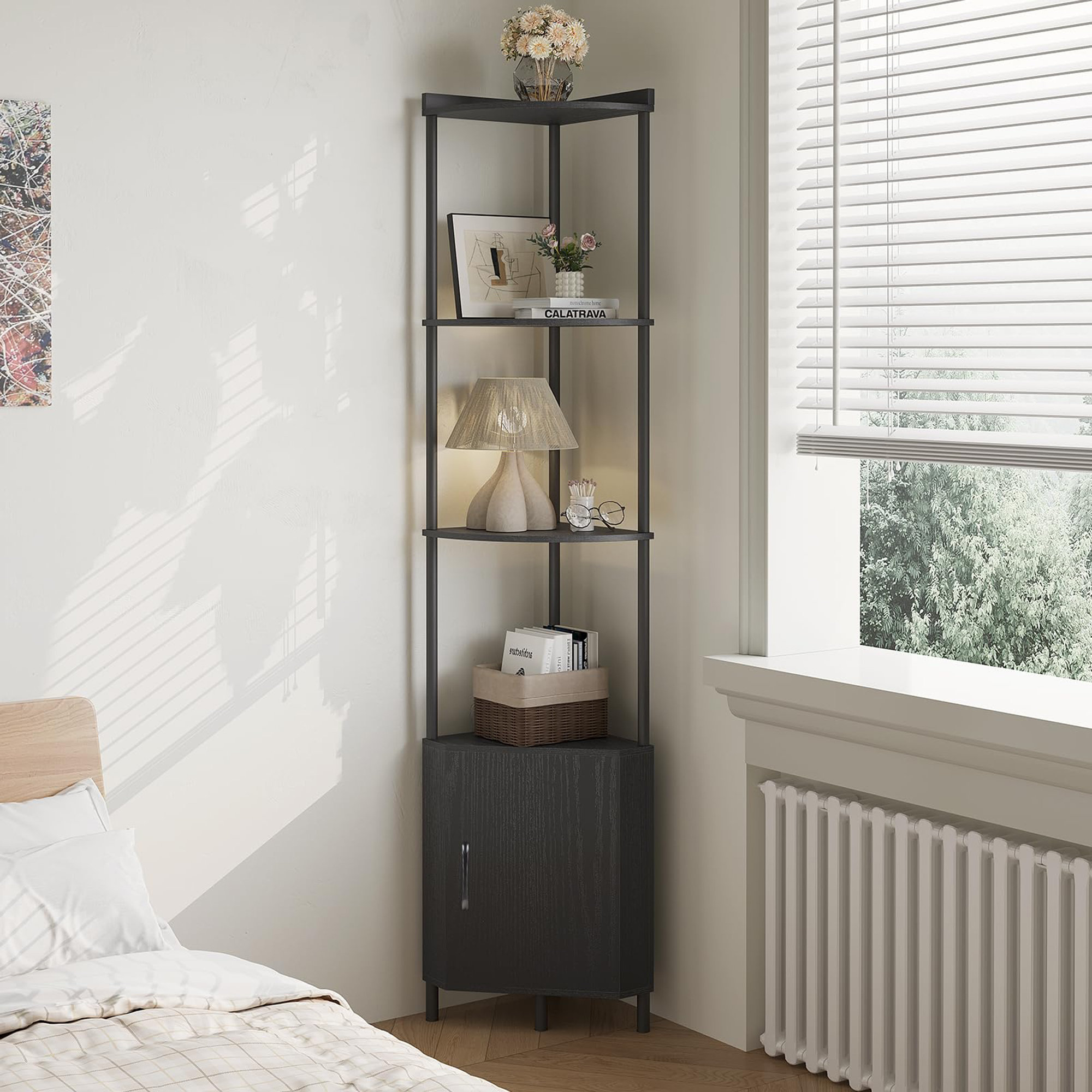 Rebrilliant 5 Tier Corner Cabinet | Wayfair