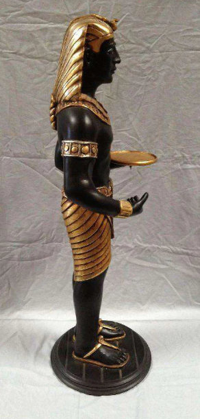 Bungalow Rose Accime Egyptian Butler King Wine Holder Small Statue ...
