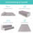 Best Choice Products 4in Thick Folding Portable Mattress Topper w ...