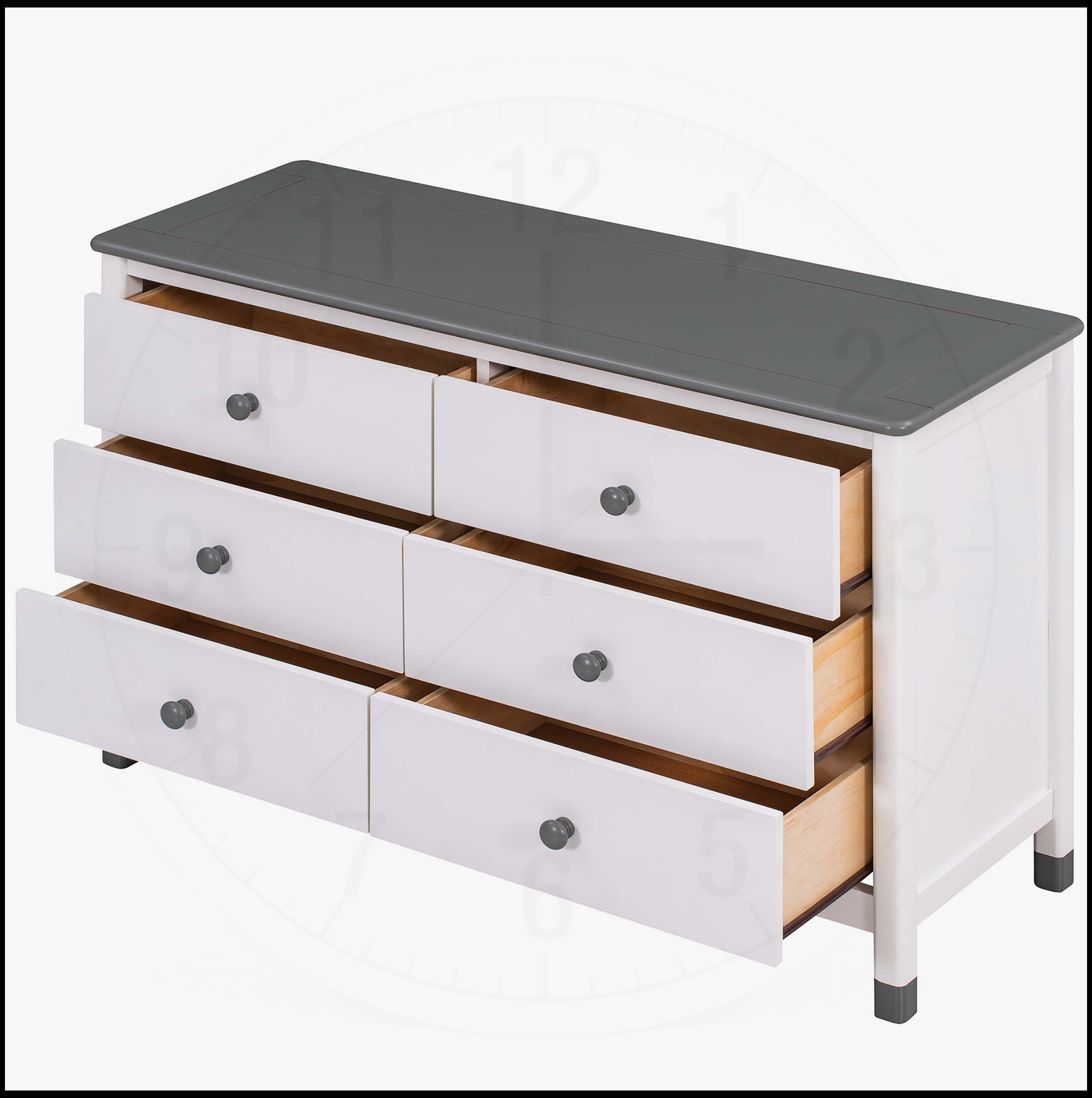 George Oliver Versatile Wooden Storage Dresser for Kids' Bedroom with ...