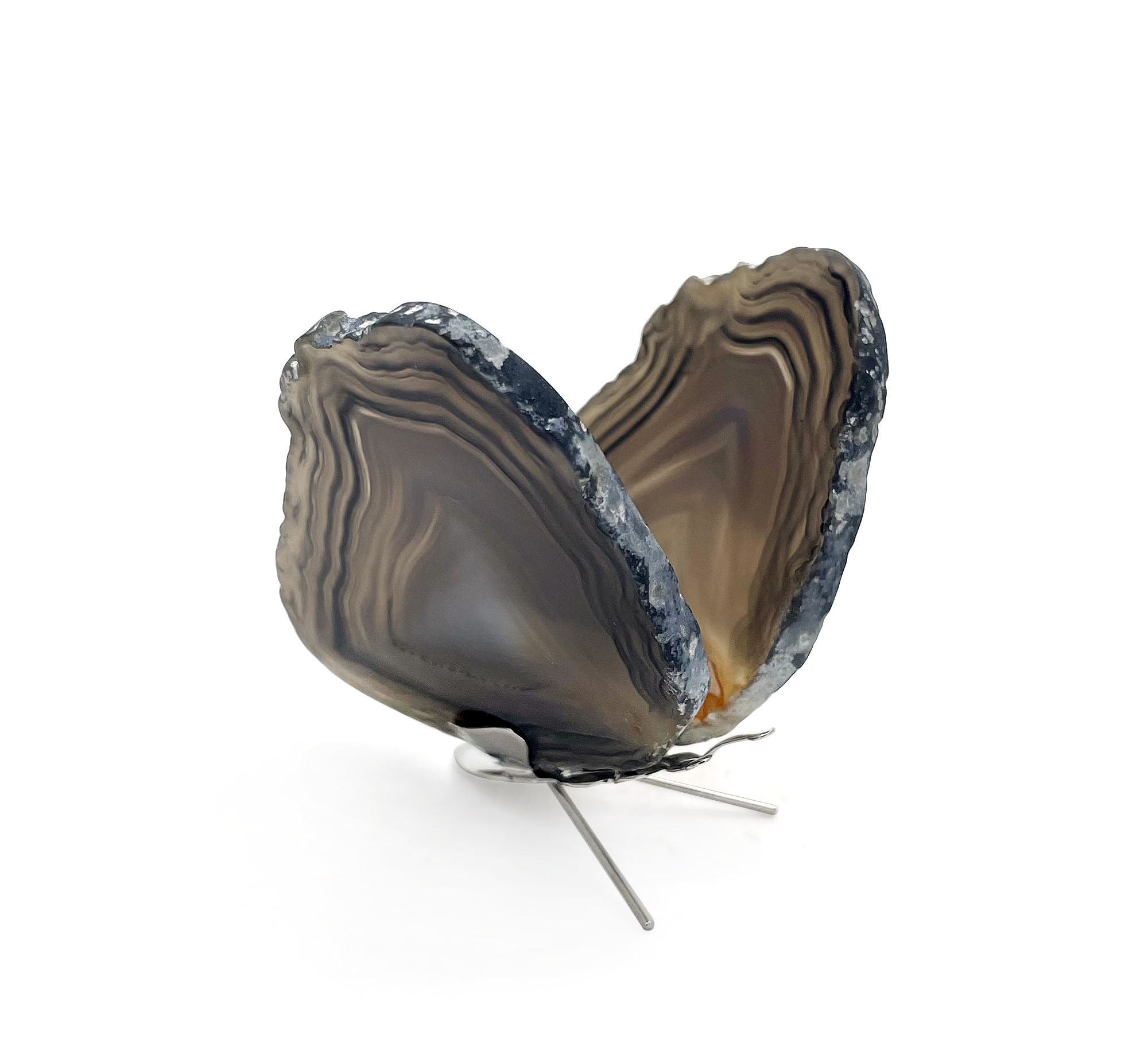 GemMartUSA Agate tranche papillon, décoration de la maison, décor ...