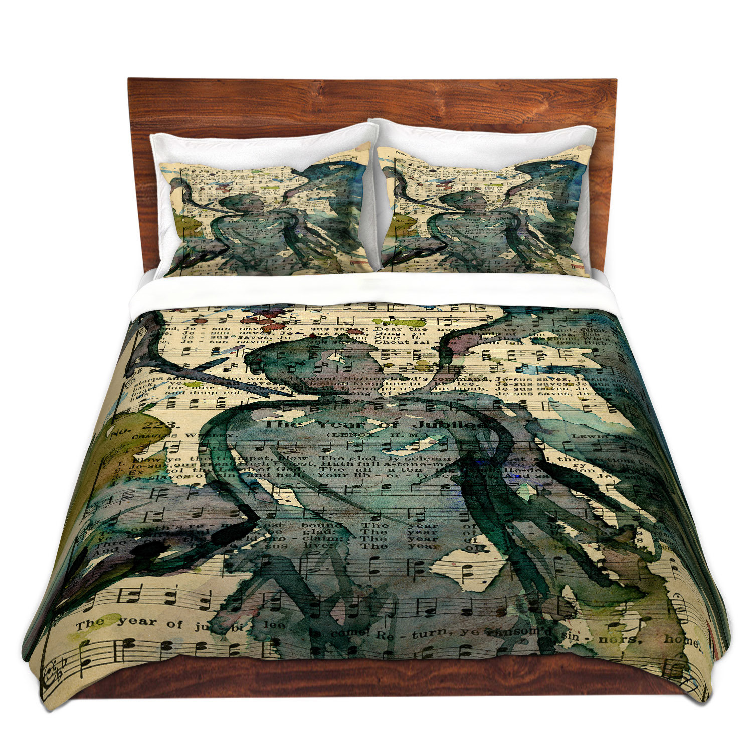 DiaNoche Designs Calling All Angels XIIX Duvet Cover Set | Wayfair