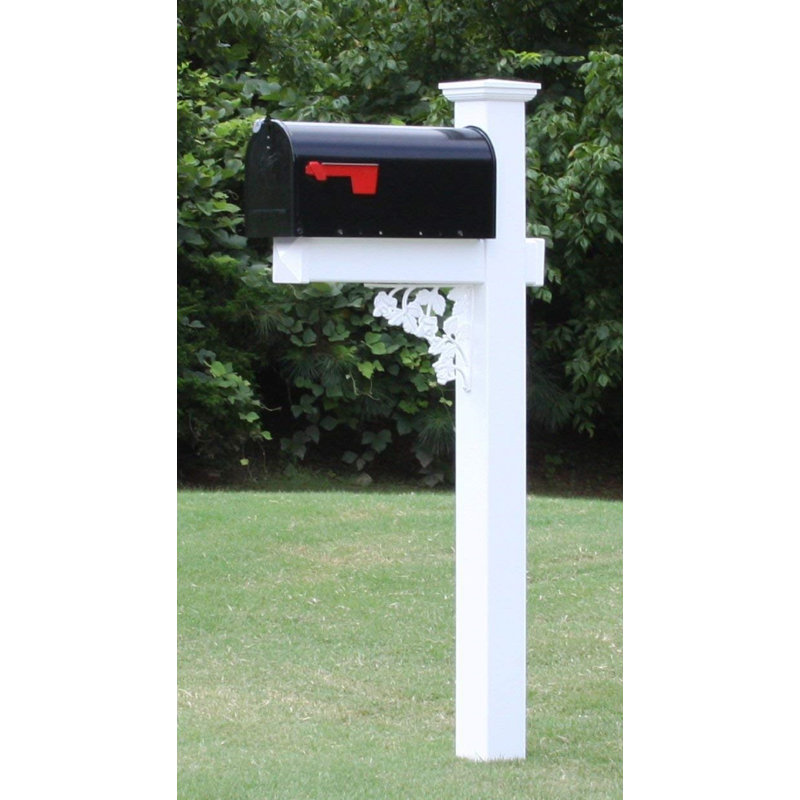 Arlmont & Co. Liesl Decorative Locking Post Mounted Mailbox | Wayfair