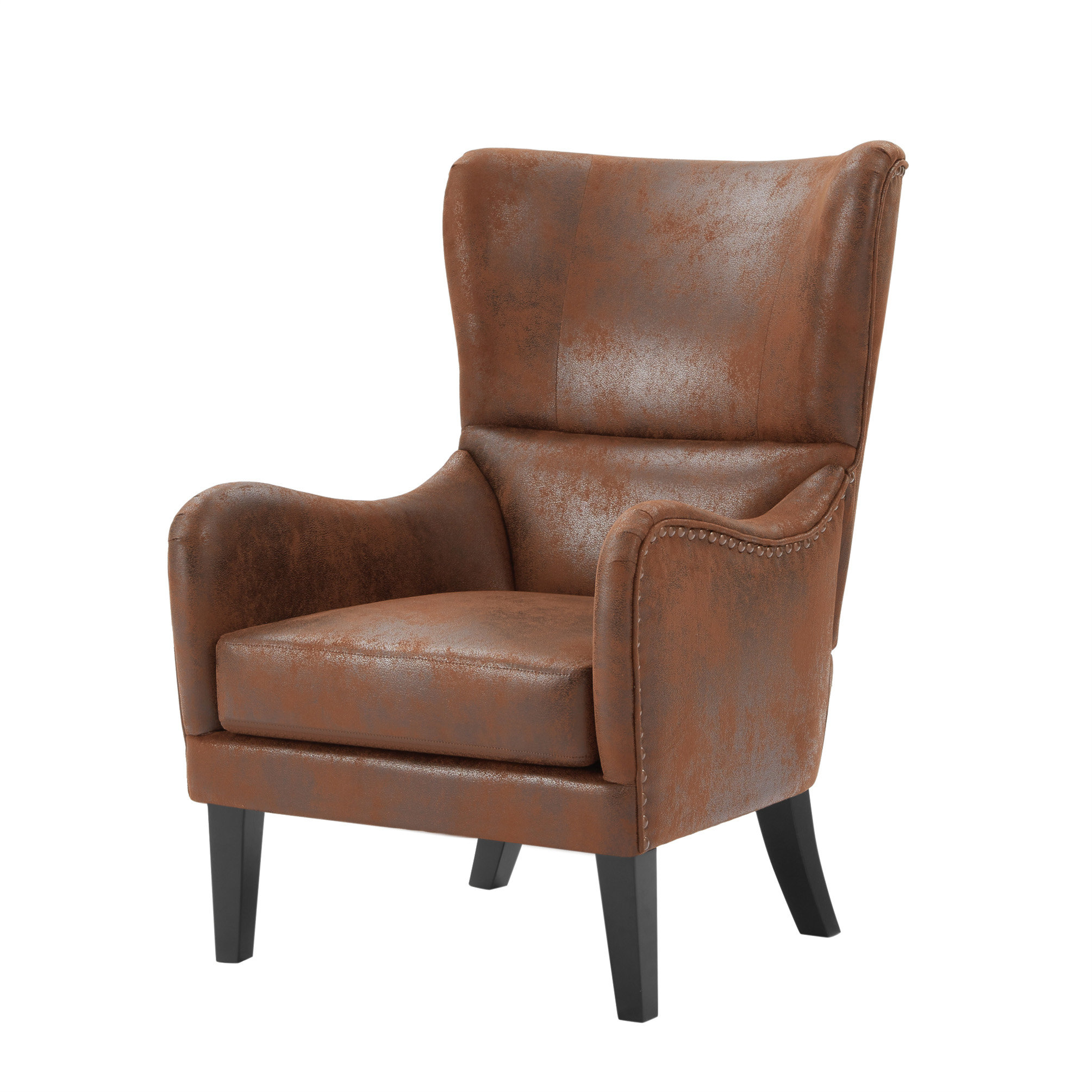Alcott Hill® HI-BACK Studded Chair,Arm Chair,Living-Room, Study And ...