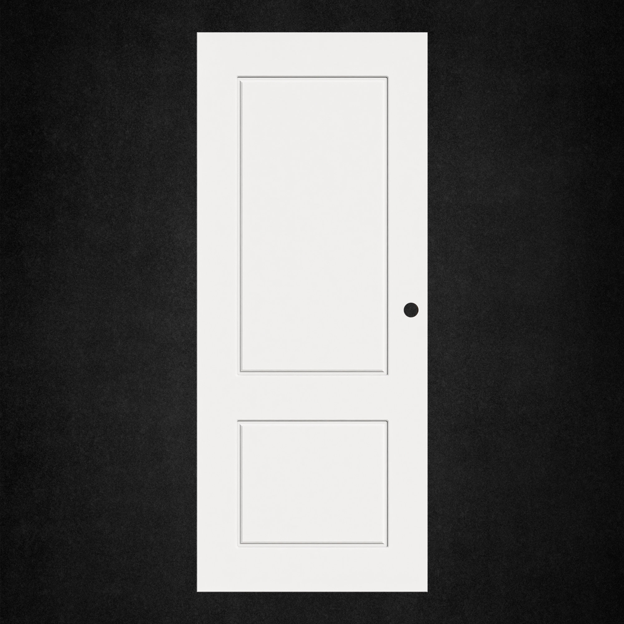 Villar Home Designs Prefinished 2-Panel Cascade White Wood Door Slab ...