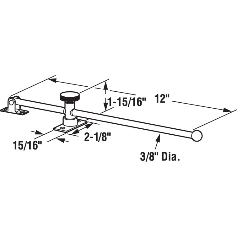 Prime-Line Old Style Casement Window Adjuster, Solid Brass - Wayfair Canada