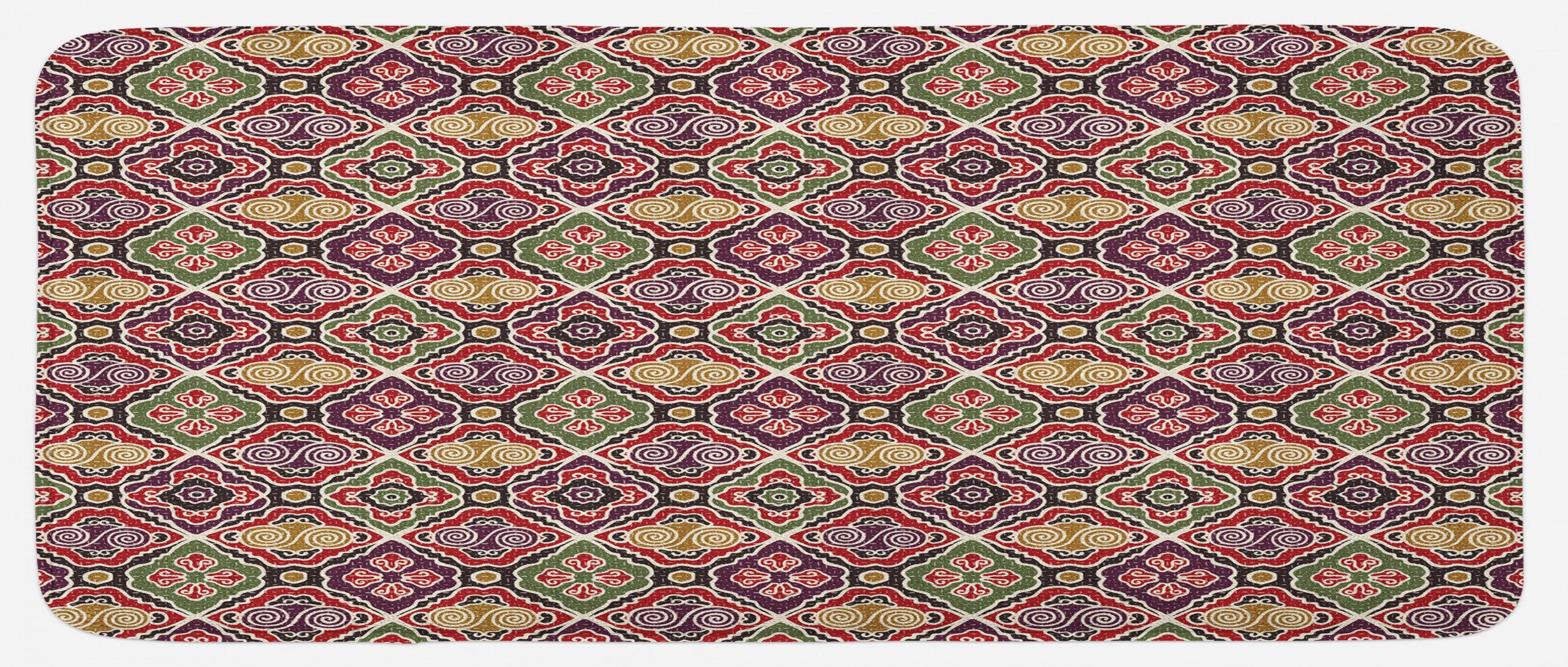 East Urban Home Traditional Japanese Chevron With Spirals Blooms Boho ...