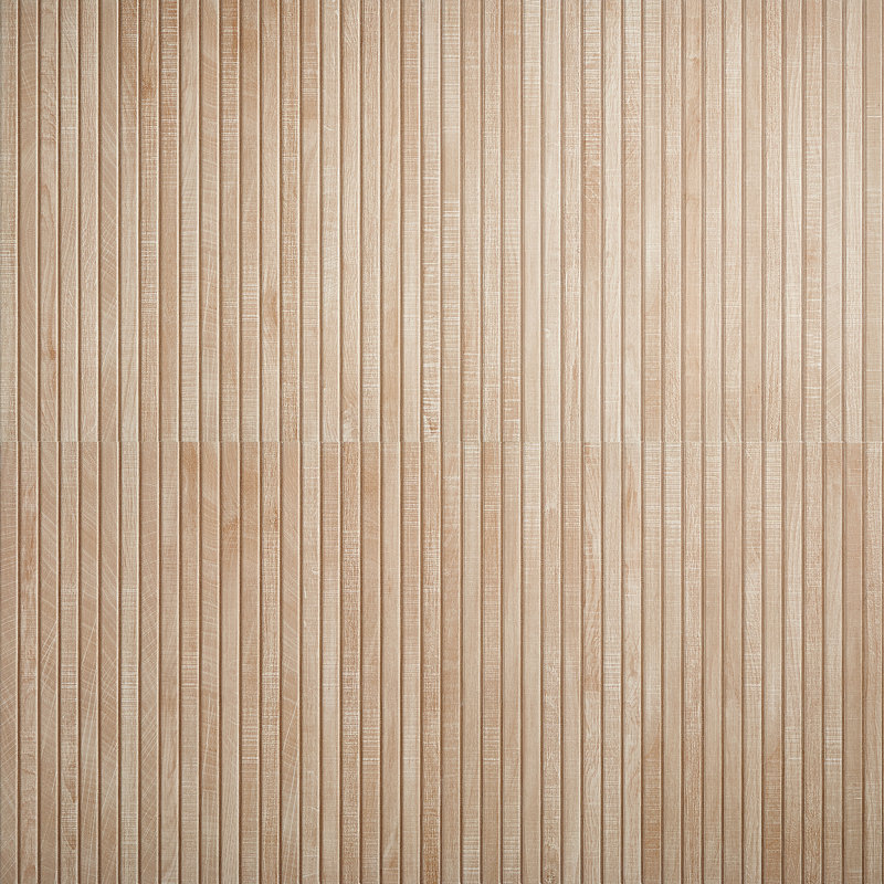 Bond Tile Auburn Ribbon 24 in. x 48 in. Porcelain Ribbed Wood Look Wall ...