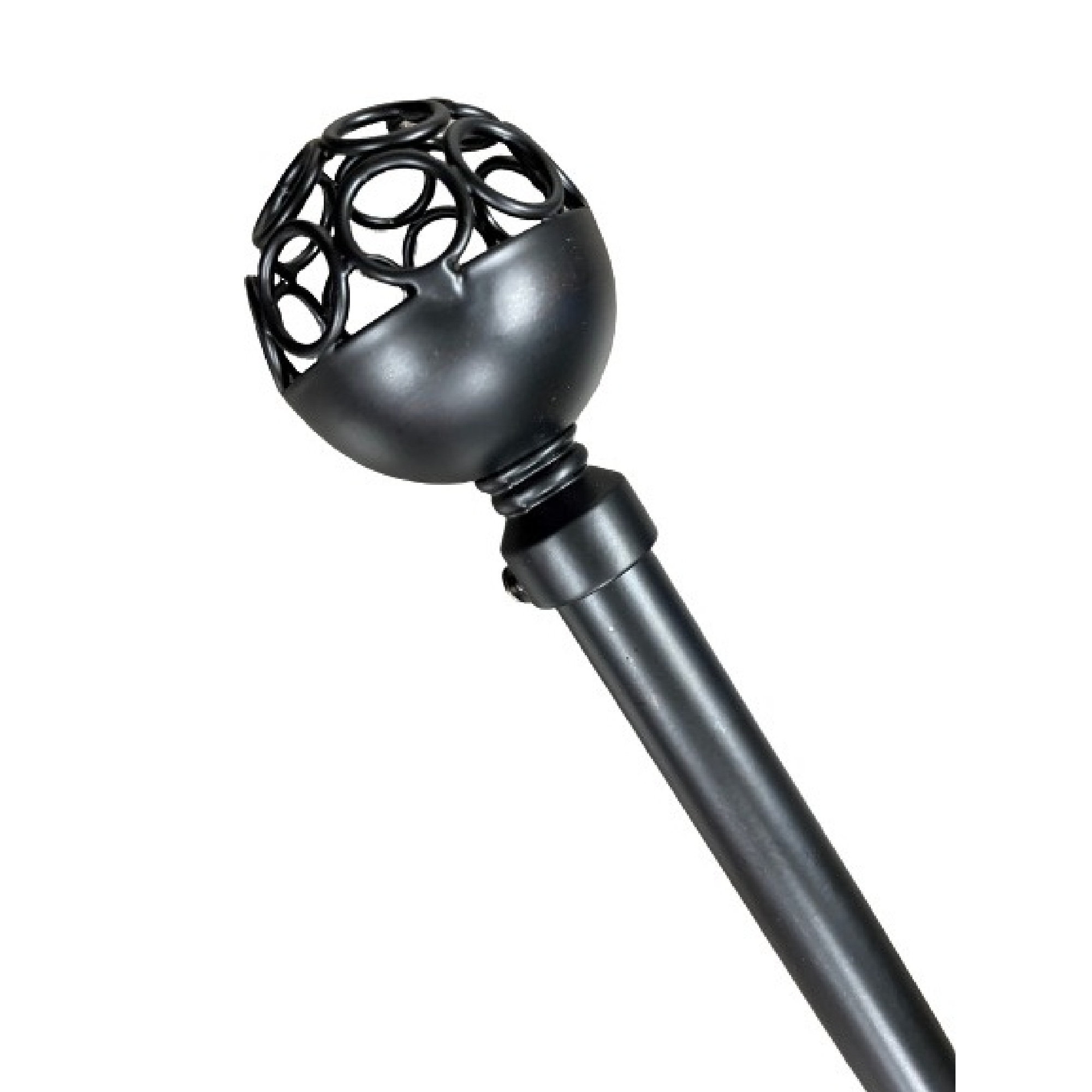 iH casadécor Kennedy Black Stainless Steel Adjustable 5'' Single ...