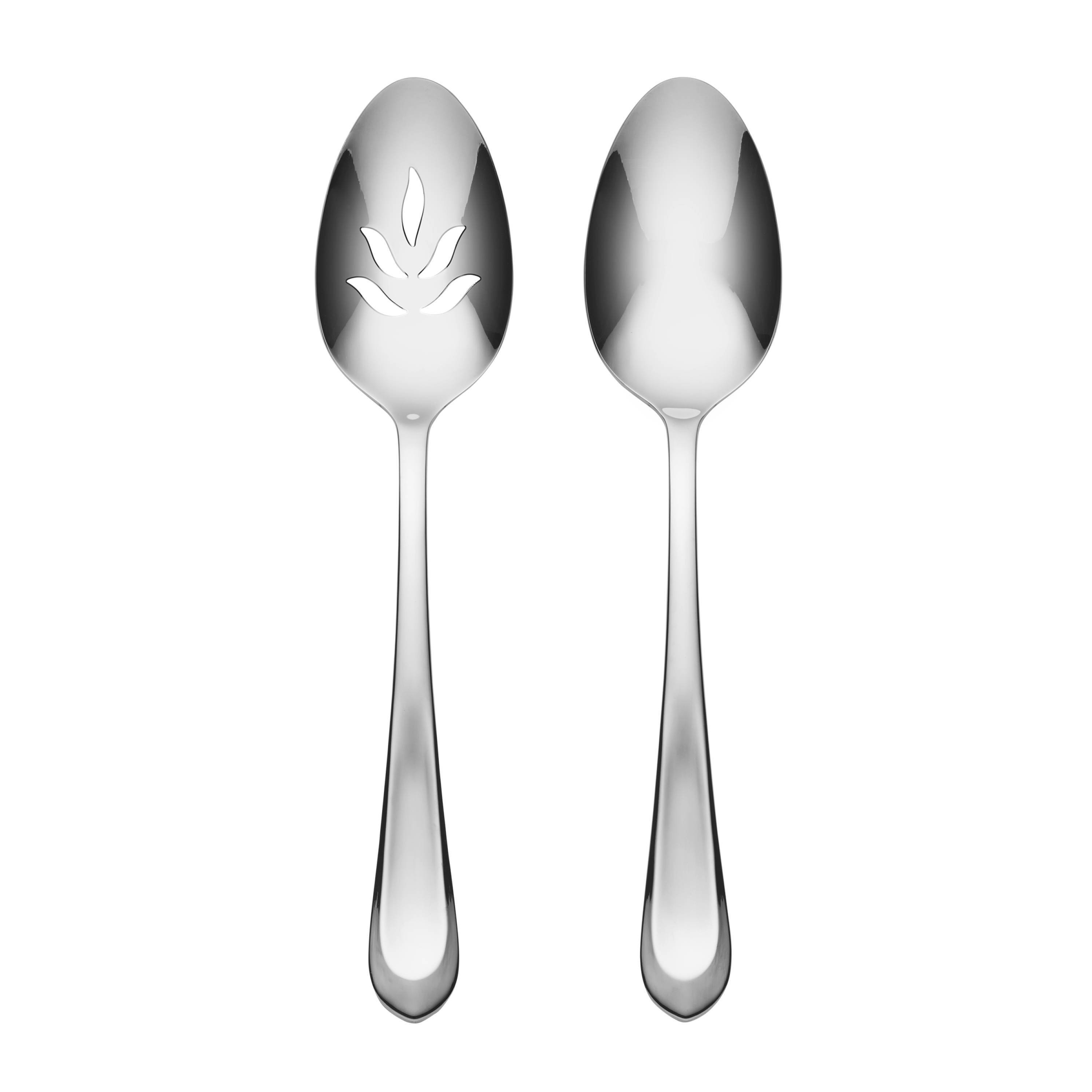 Hampton Forge Alessi Mirror 2 Piece Everyday Serving Spoons Set | Wayfair