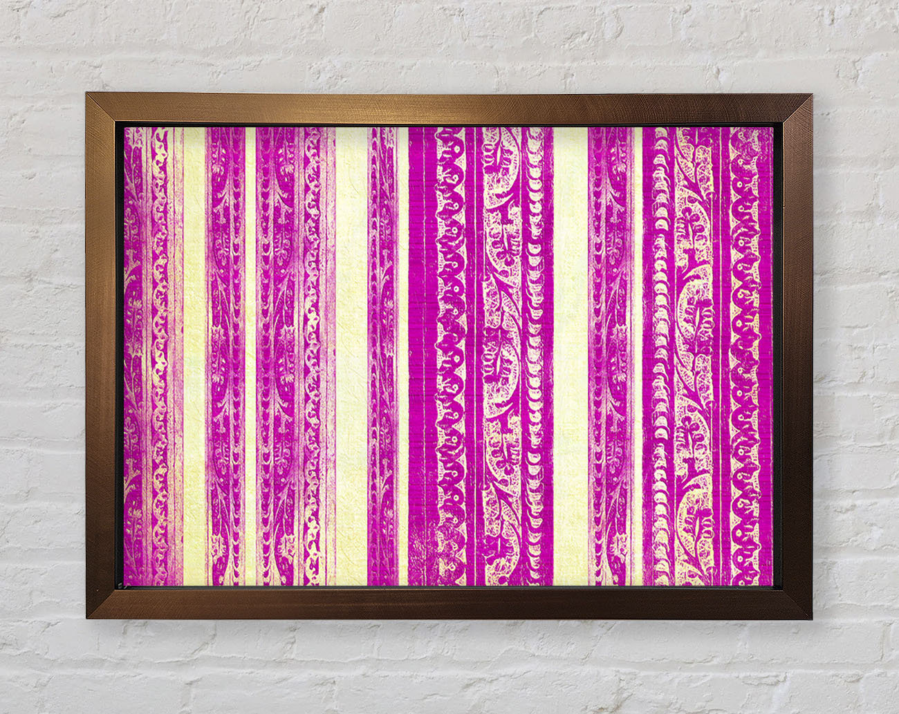 Latitude Vive Vertical Landslide Pink - Single Picture Frame Art Prints ...
