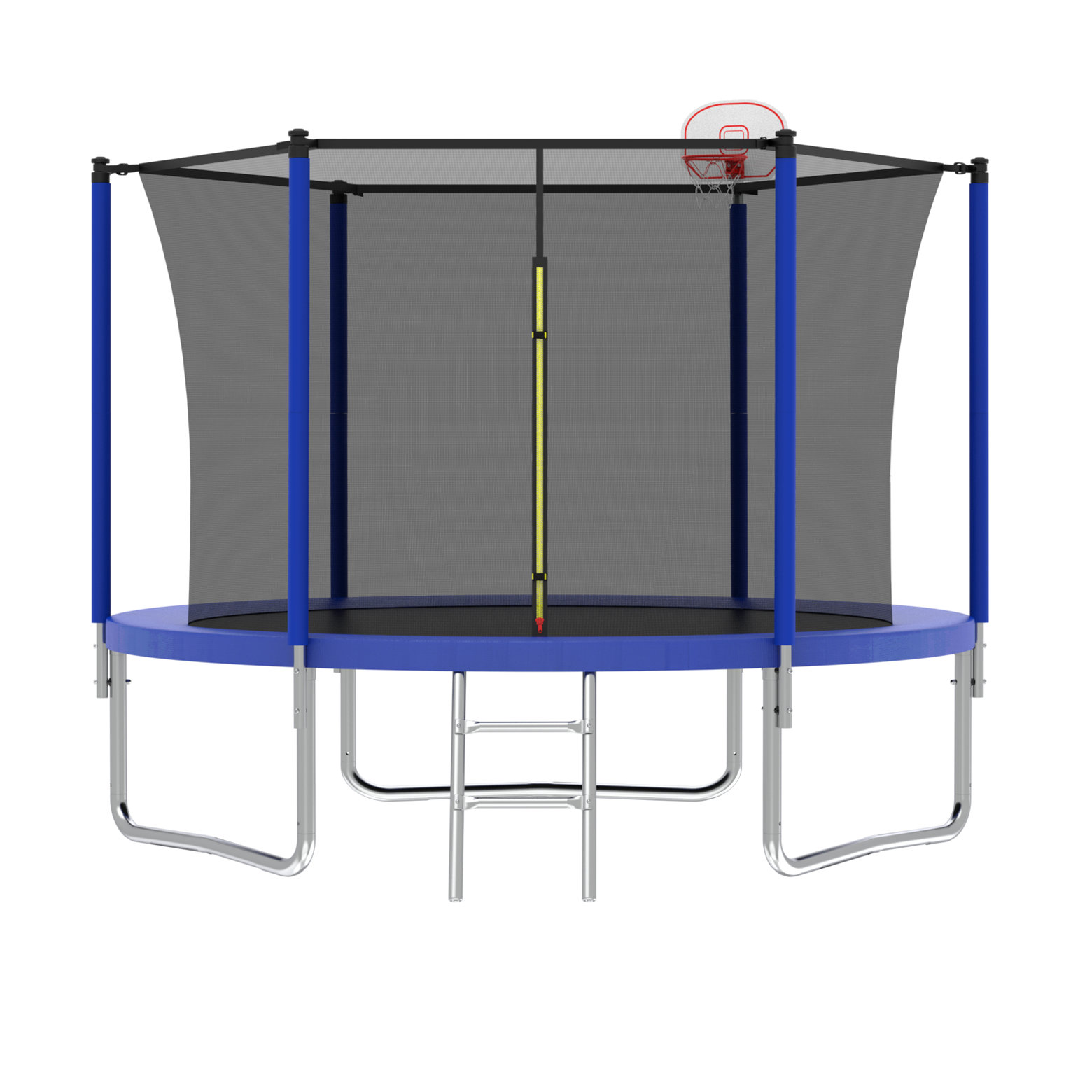 ExpressThrough 10FT Trampoline For Kids, Basketball Hoop And Ladder ...