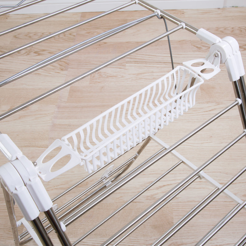 Everyday Home Foldable Clothes Drying Rack - Collapsible Indoor/Outdoor ...