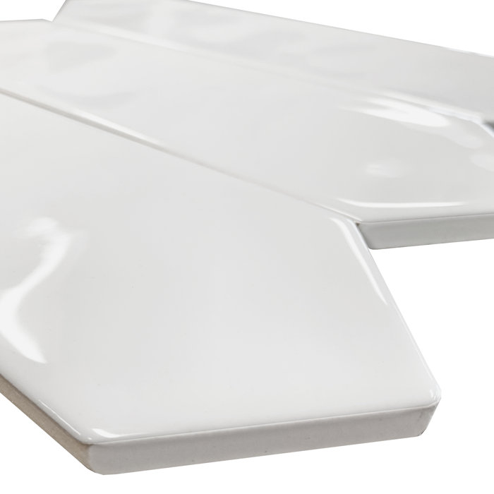 Giorbello Glazed Ceramic Picket Subway Tile 3" x 12"- Glossy | Wayfair