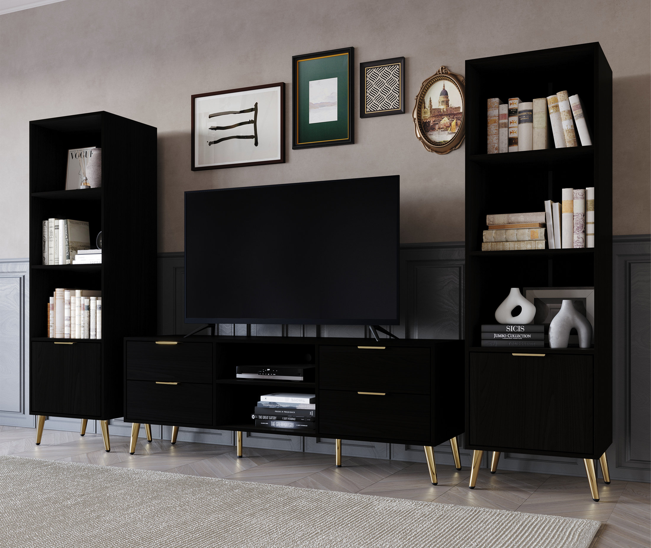 Mercer41 Rafiat Storage Credenza | Wayfair