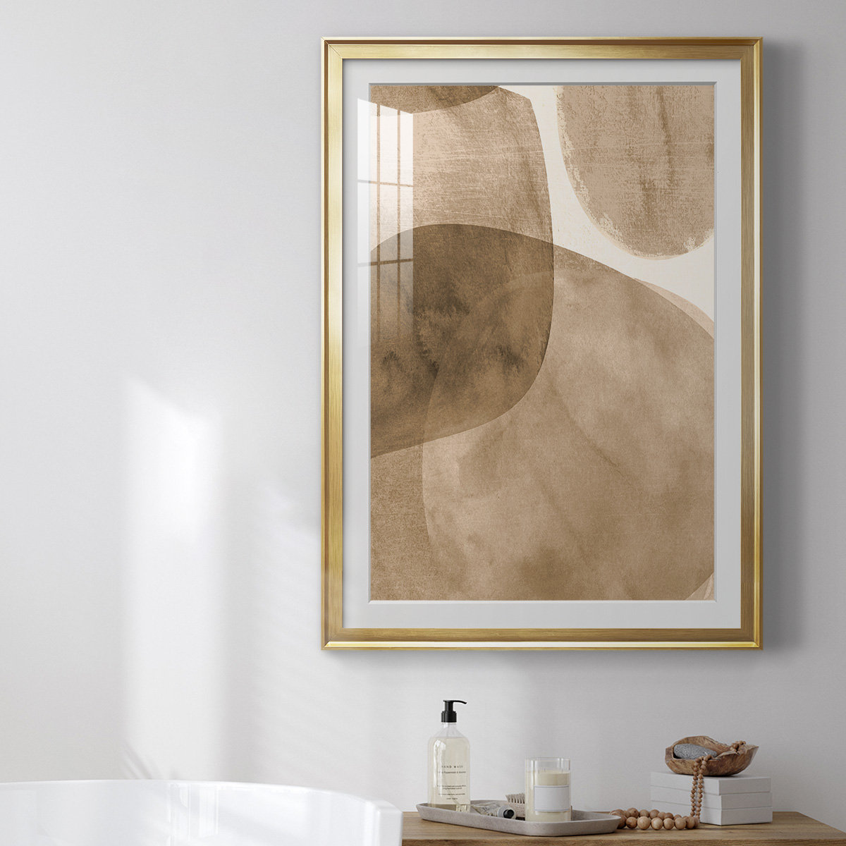 George Oliver Neutral Object II Premium Framed Print - Ready To Hang ...