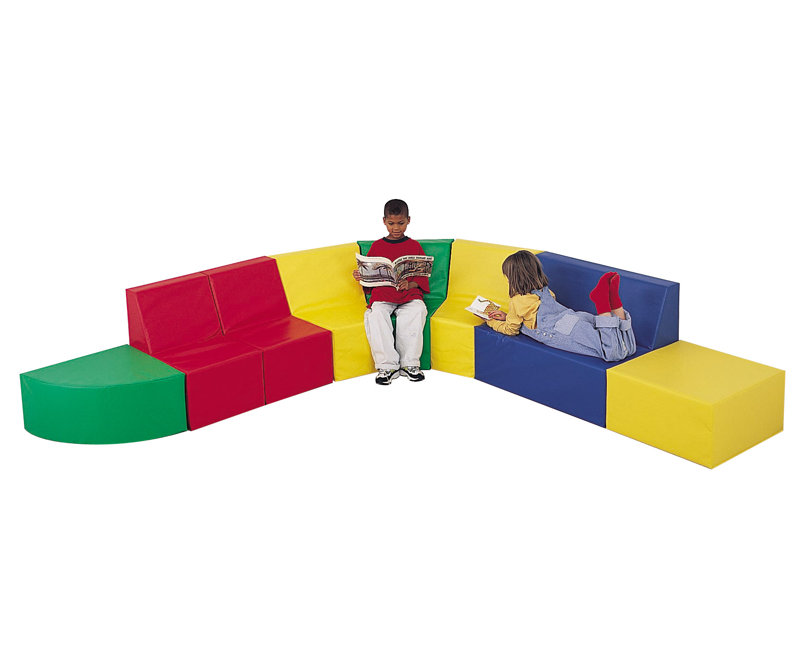 Children's Factory School Age Corner Soft Seating & Reviews | Wayfair