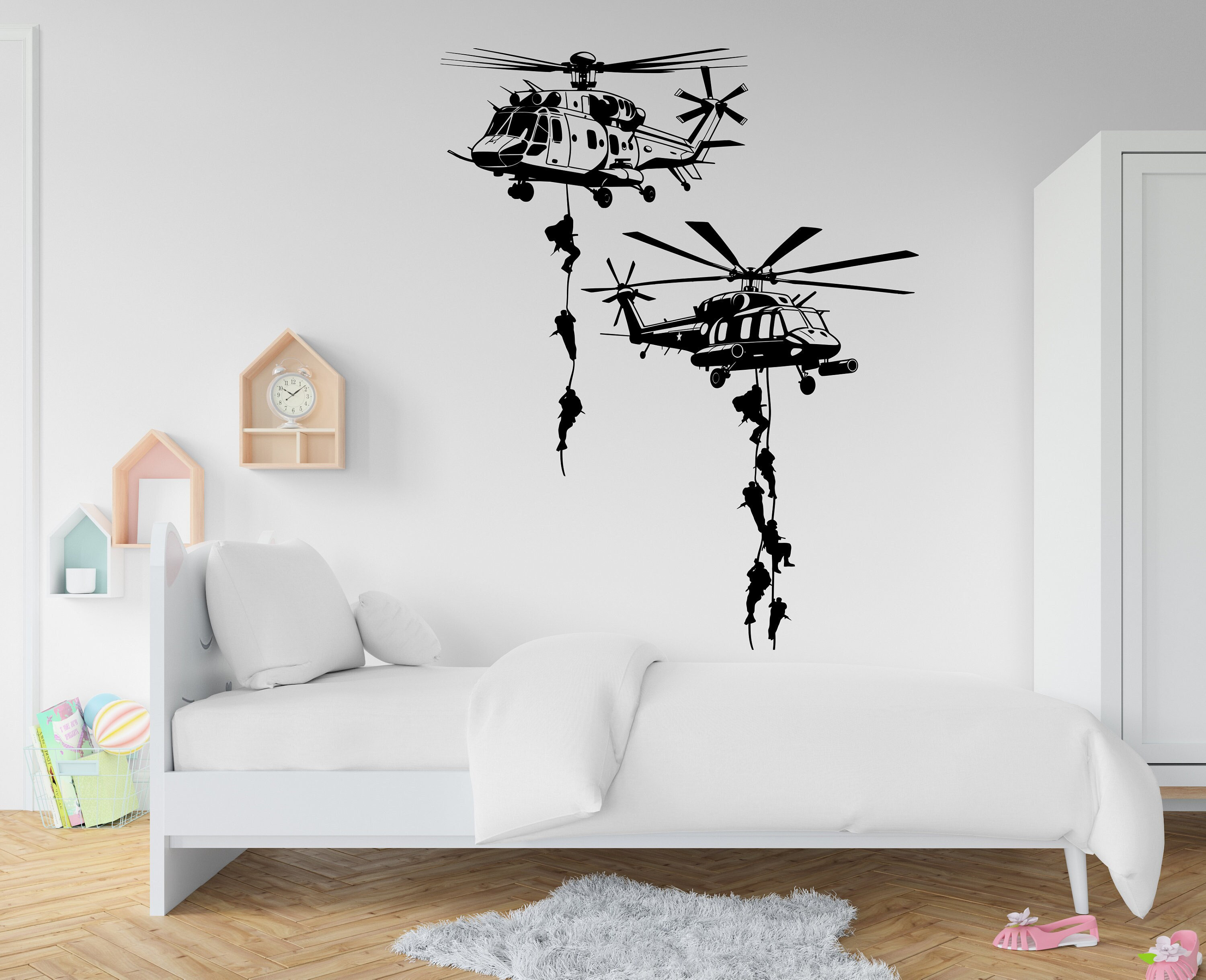 Trent Austin Design® US Military Wall Decal Hero Soldier Army Helicopter decor | Wayfair