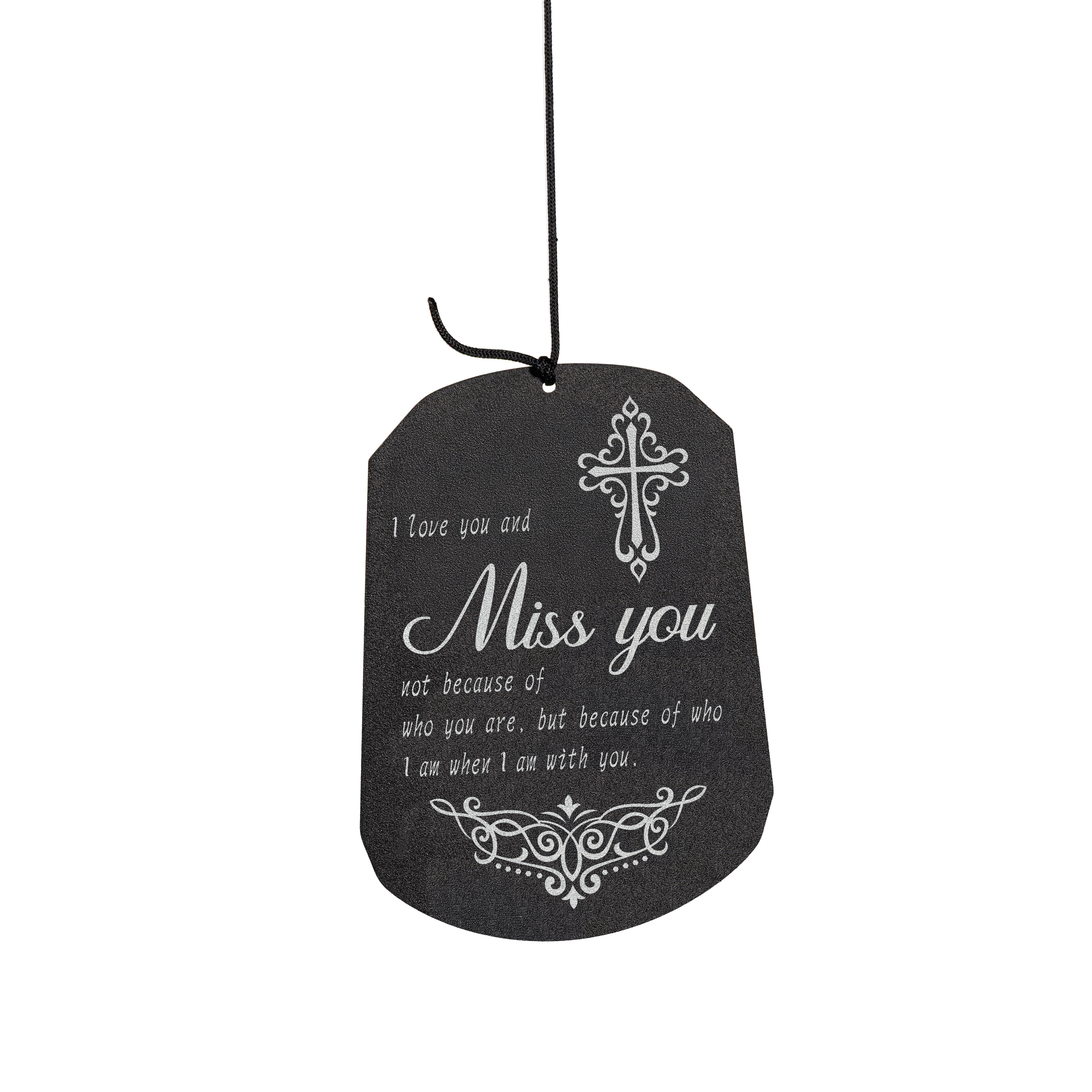 Astoria Grand 'I Miss You' Metal Avria Hand-Tuned Wind Chime, 42in ...