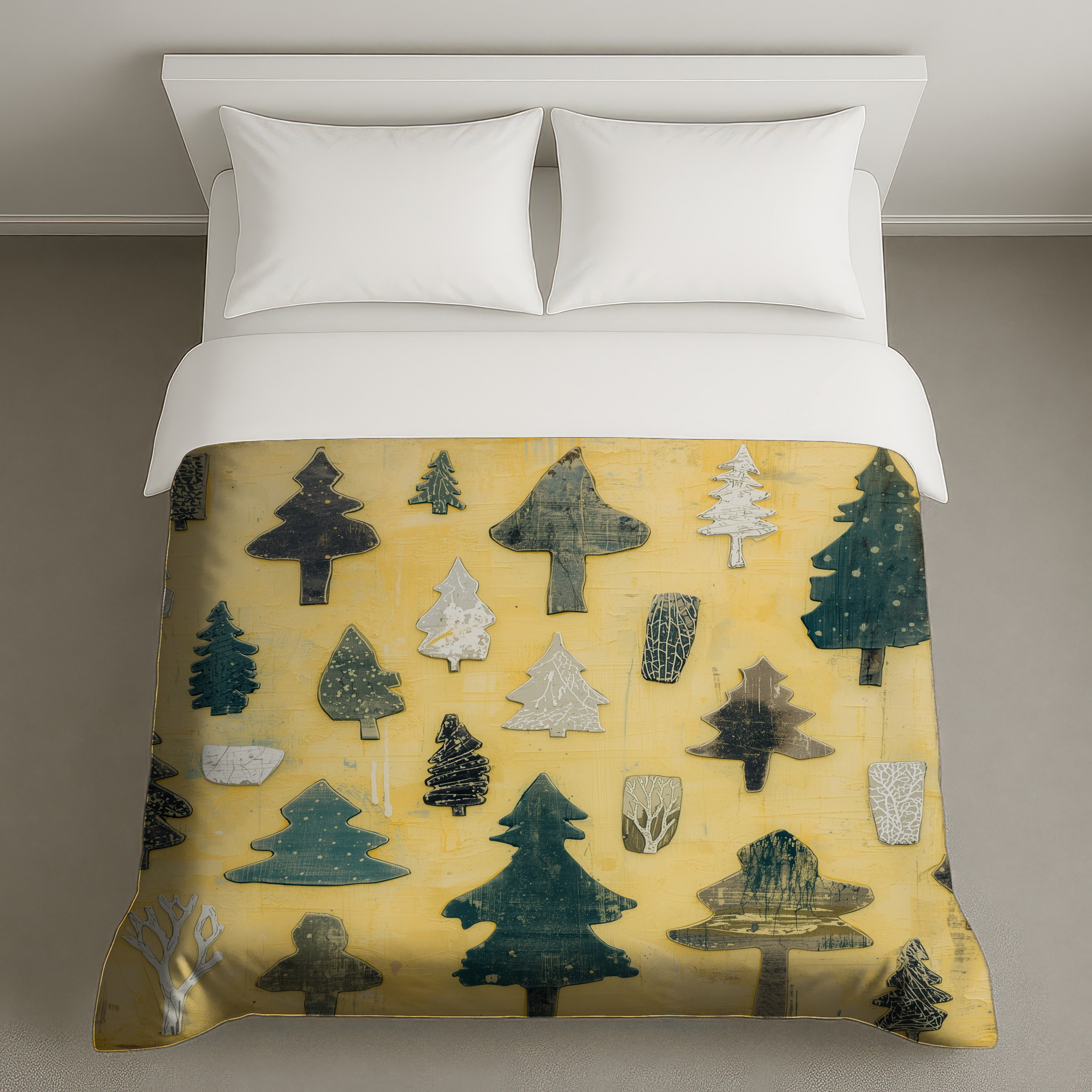 VisionDecor Assorted Tree Shapes Duvet Covers | Wayfair