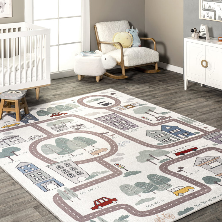 Zoomie Kids Chalea Kids Town Machine Washable Area Rug & Reviews ...