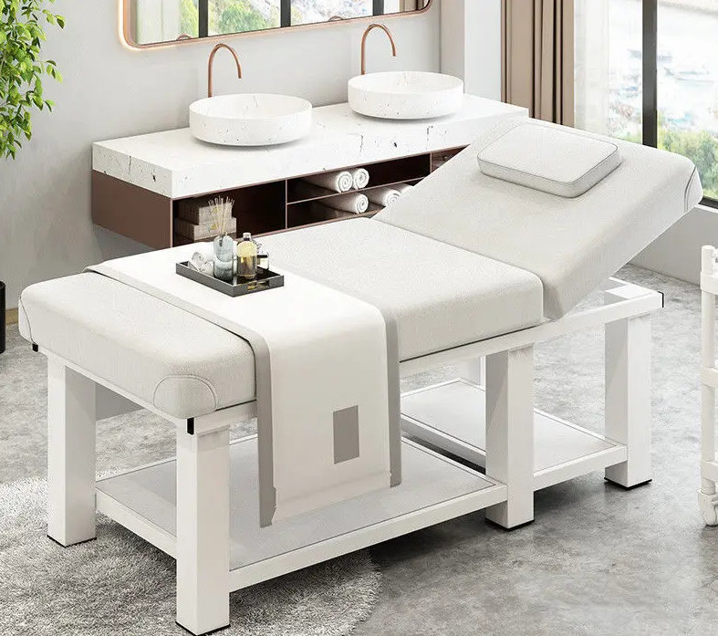 Splendor Furniture Spa White Massage Table Headboards Thai Tattoo ...