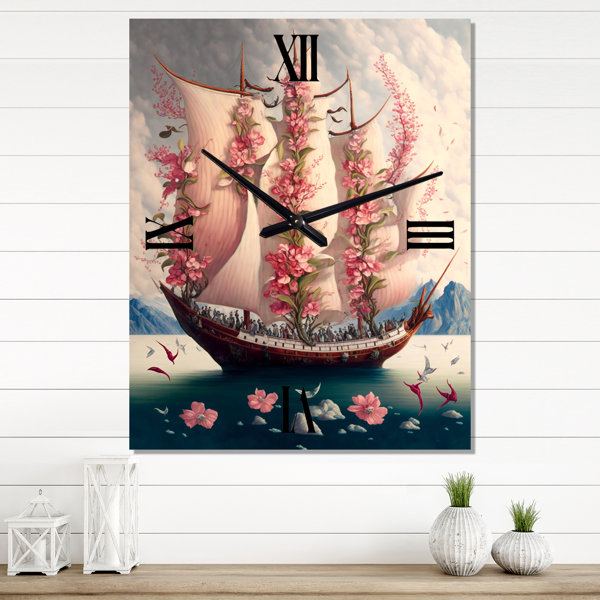 East Urban Home Jemena - Coastal Boat Wall Clocks | Wayfair