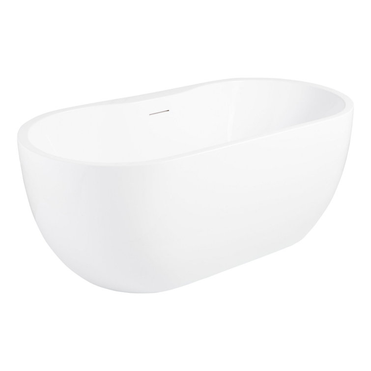 Signature Hardware 61" Boyce Acrylic Tub With Foam | Wayfair