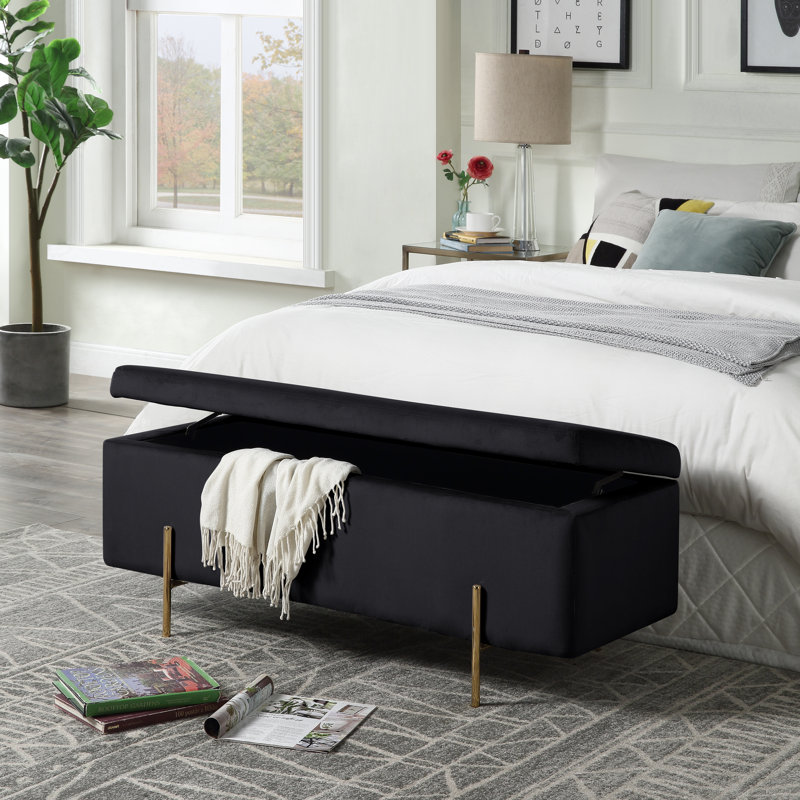 Willa Arlo Interiors Bamard Storage Bench & Reviews | Wayfair