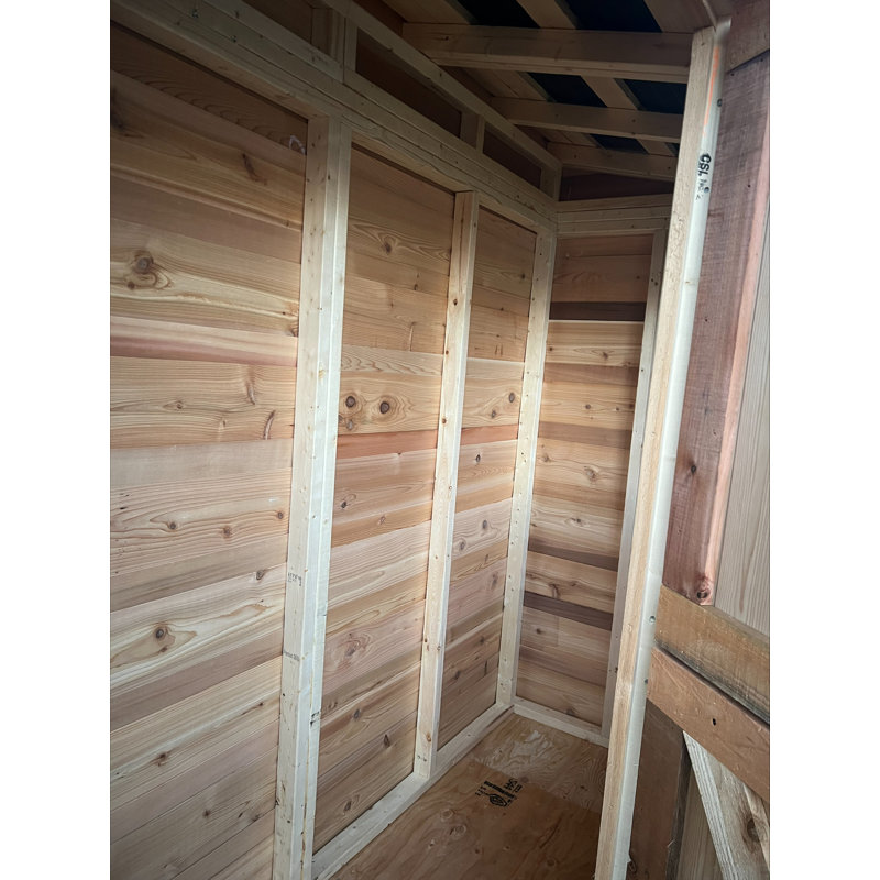 Cedarshed Bayside Western Red Cedar Wood Lean-To Storage Shed | Wayfair