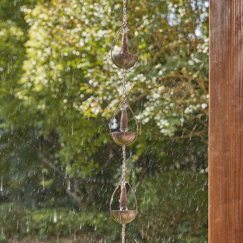 Rosalind Wheeler Calee Metal Rain Chain & Reviews | Wayfair